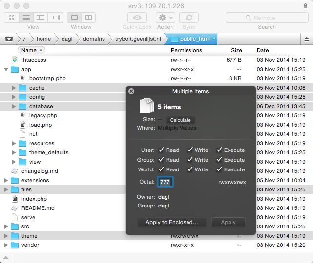 File System Permissions Bolt Documentation